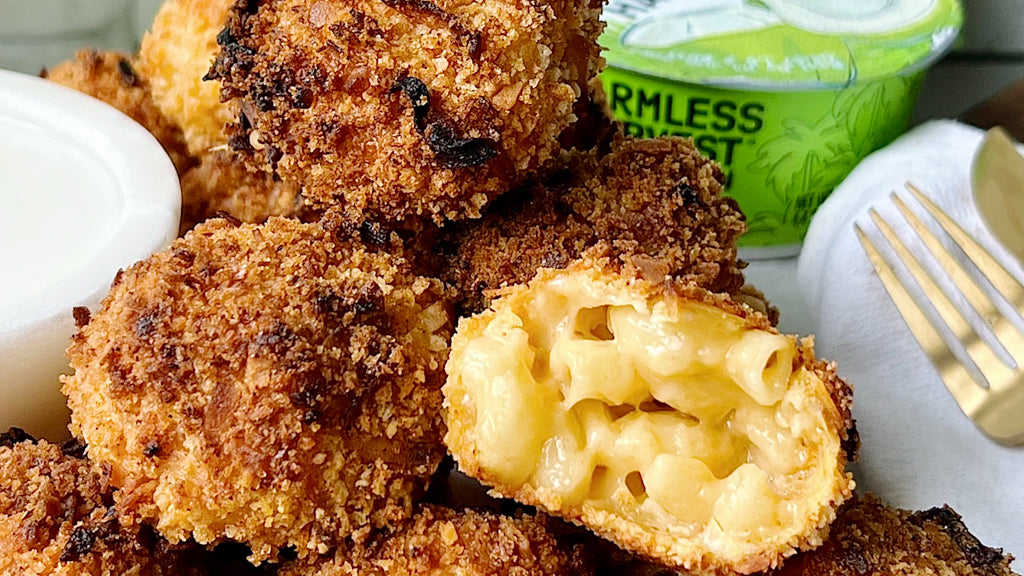 How to Make Coconut Crusted Mac and Cheese Balls - Harmless Harvest ...