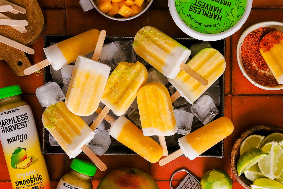 Best Mango Popsicle Recipe - Harmless Harvest | Organic Coconut Water ...